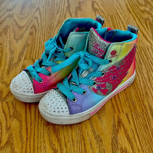 Skechers | Shoes | Skechers Twinkle Toes High Tops With Wings Bright ...